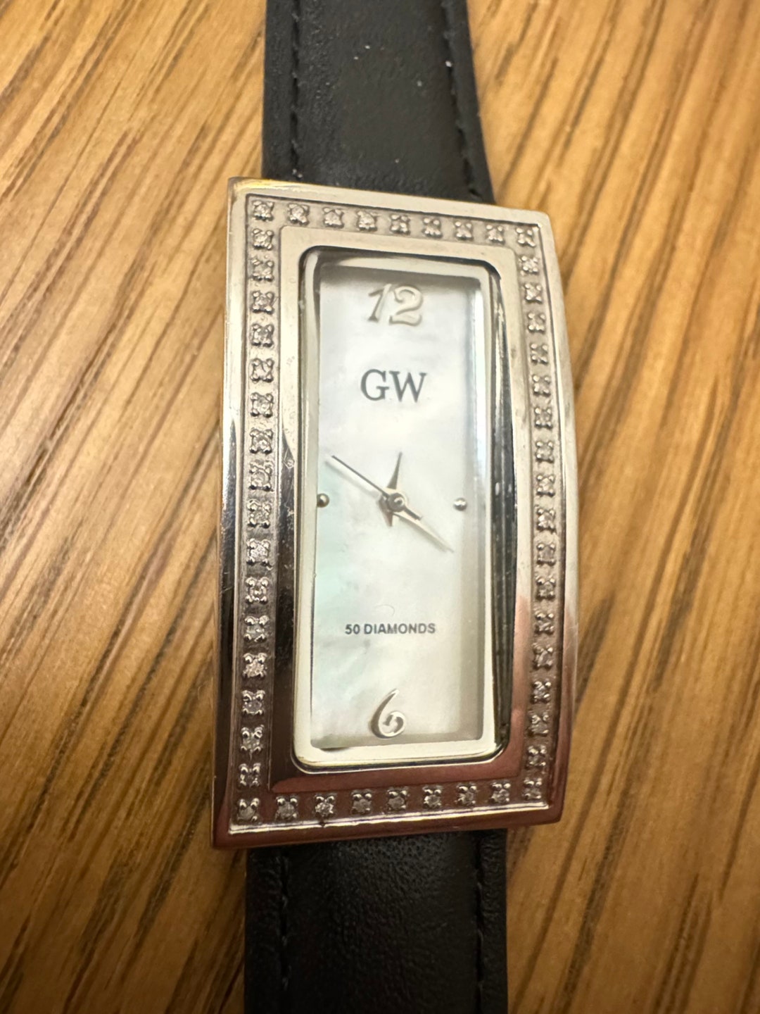 Vintage Diamond Tank Watch - Etsy