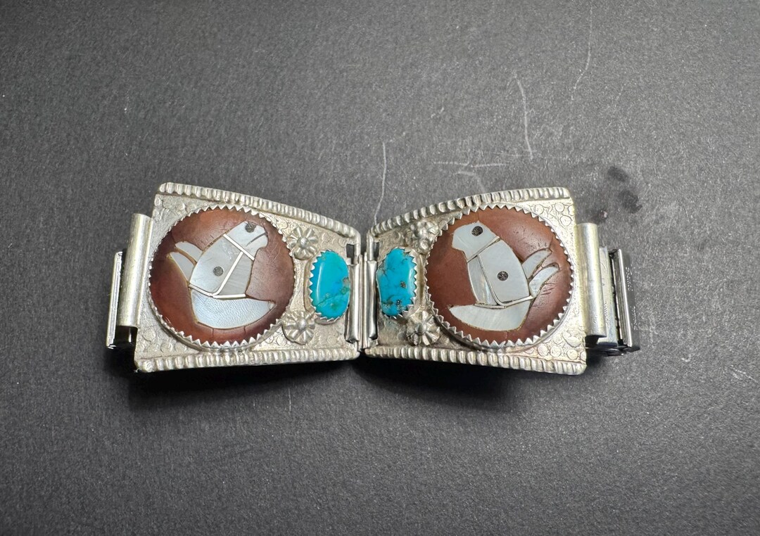 Vintage Zuni Watch Band - Etsy