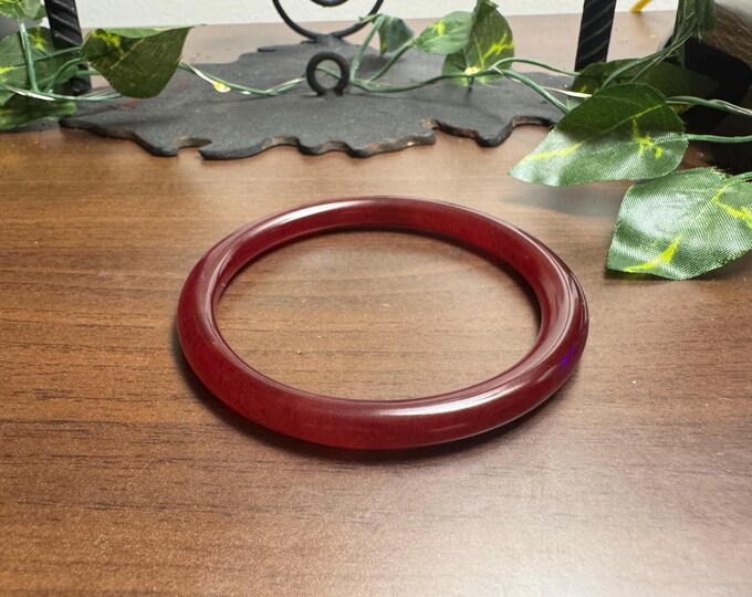 Vintage Burmese Jadeite Red Jade Bangle - Etsy