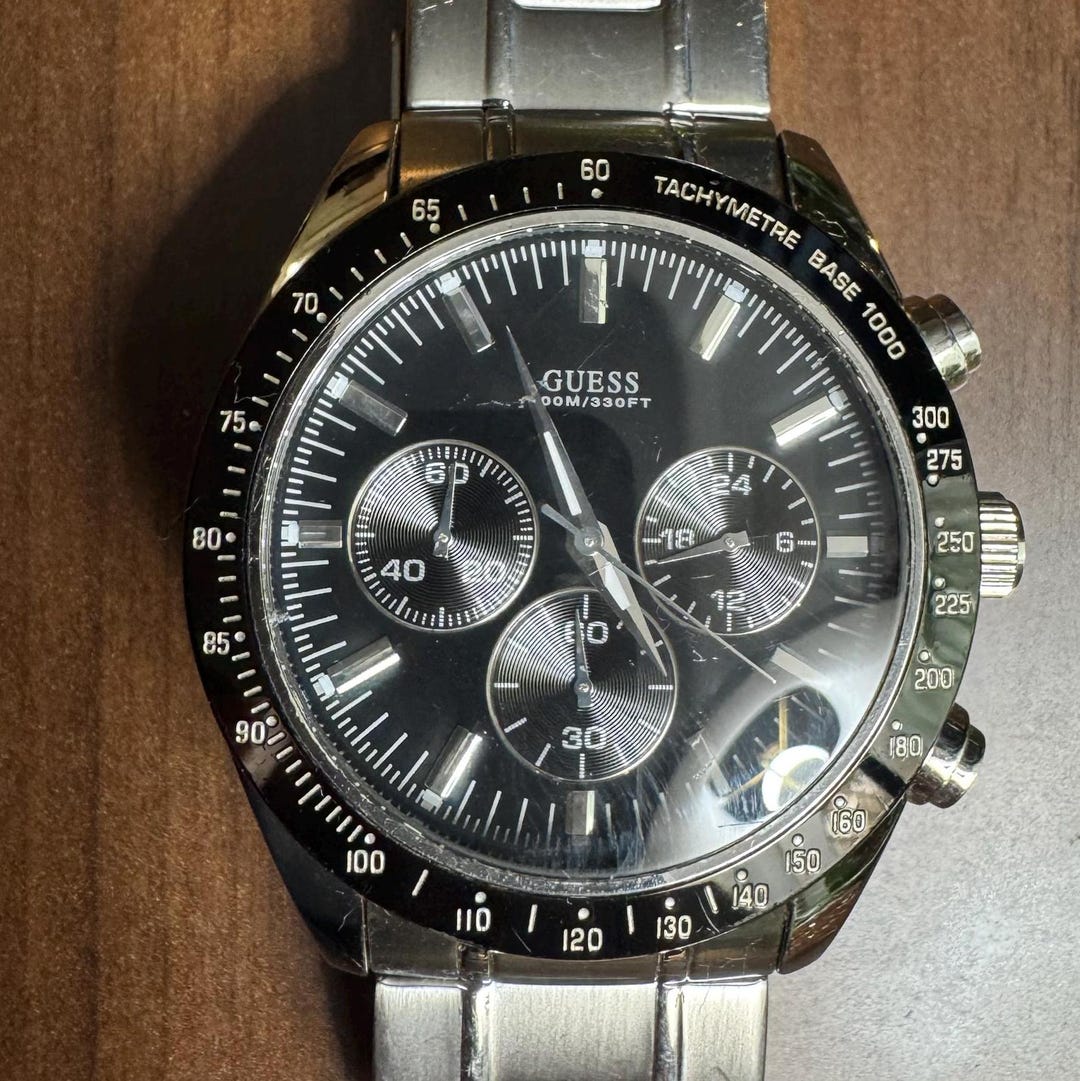 Vintage Guess Chronograph Watch - Etsy
