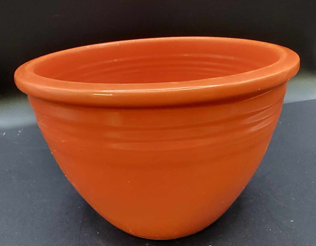 Vintage Radioactive Fiesta Ware Red 2 Mixing Bowl Rings Inside 1936/ ...