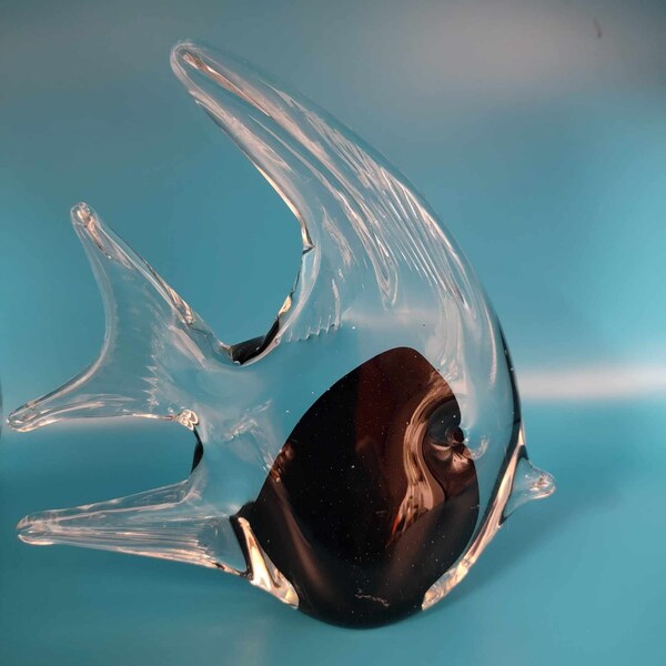 Glass Tropical Angel Fish Paperweight - Etsy