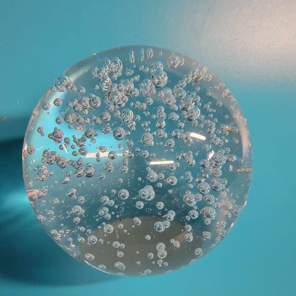 Clear Glass Paperweight - Etsy