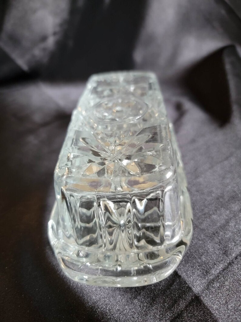 Anchor Hocking Early American Prescut Glass EAPC Clear Covered Butter ...