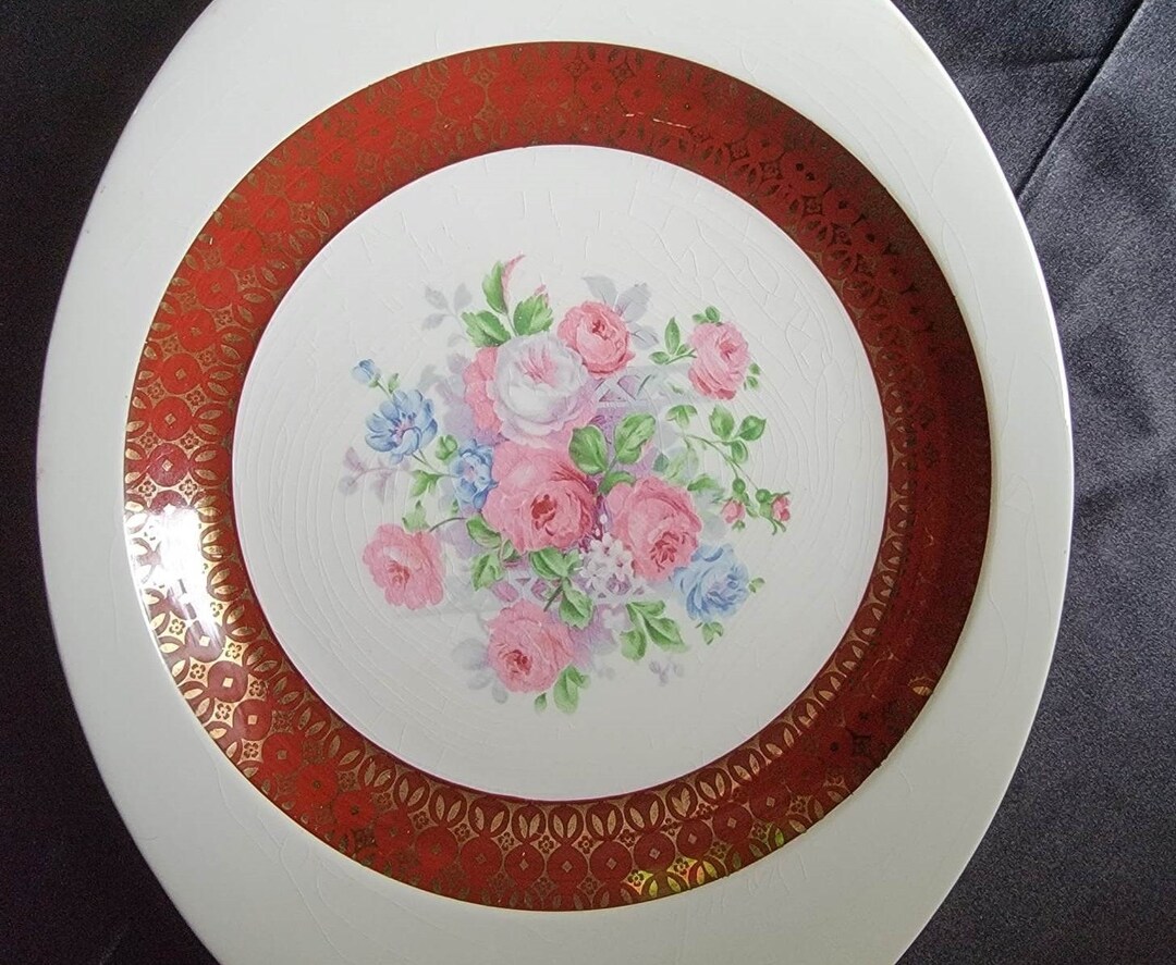 Cottage Rose Serving Platter - Etsy