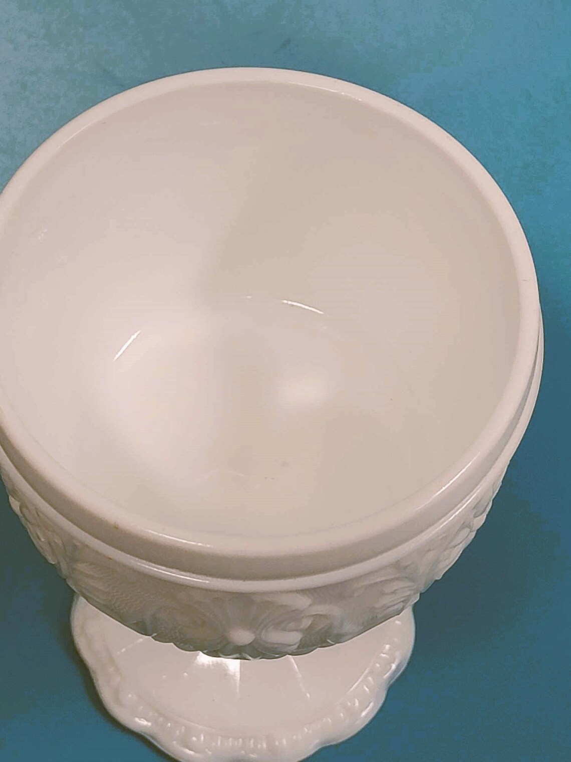 Vintage Milk Glass Compote Candy Dish - Etsy