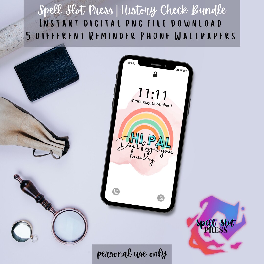 ADHD Phone Wallpaper Reminders Pack (set of 5) | Instant Digital ...