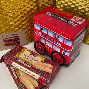 London Bus Tin Filled With Shortbread - Etsy