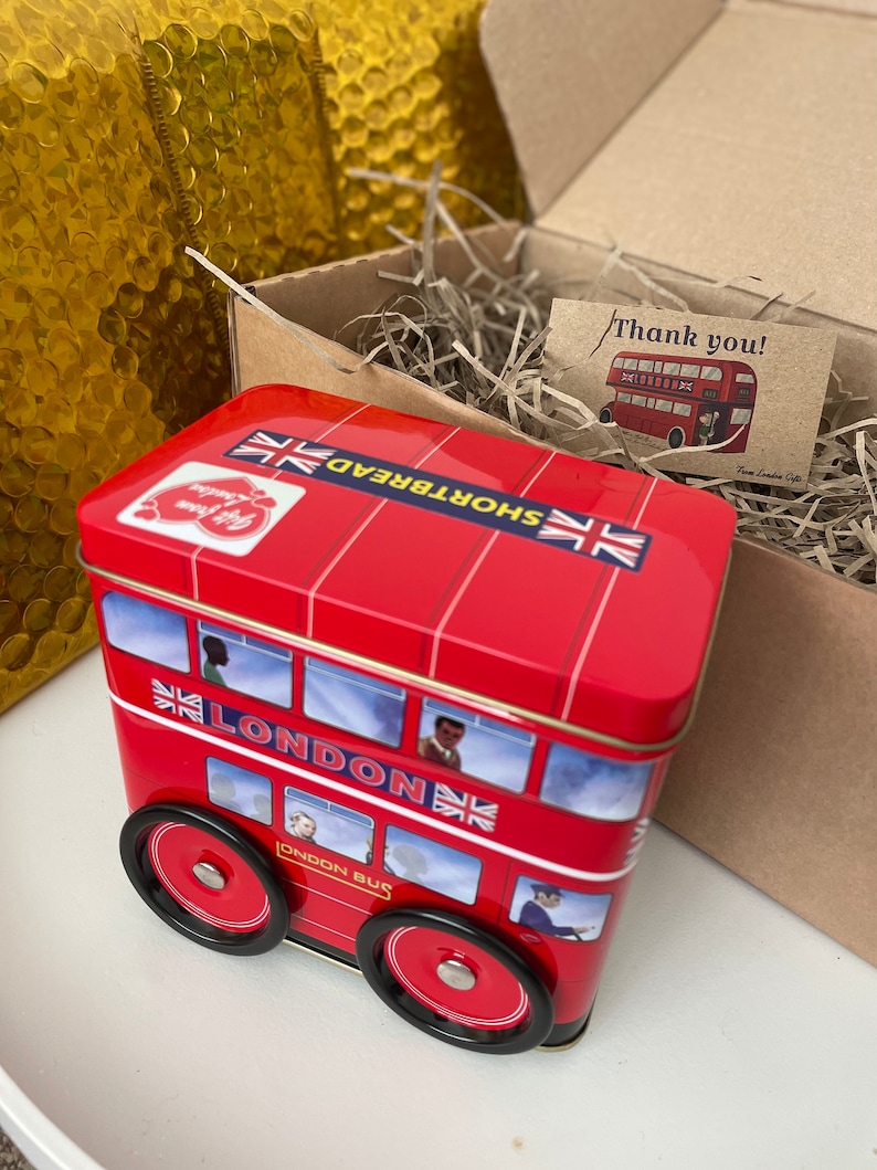 London Bus Tin Filled With Shortbread - Etsy