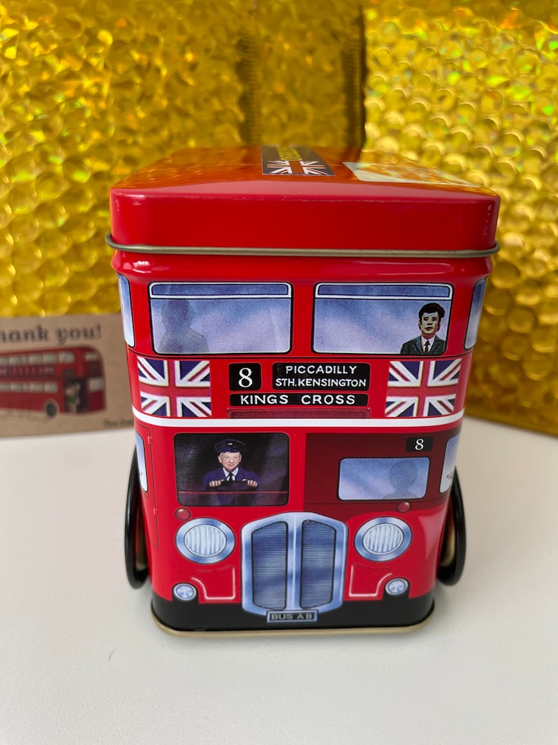 London Bus Tin Filled With Shortbread - Etsy