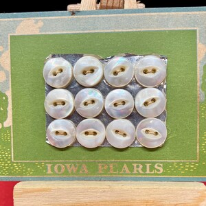 Three Vintage Button Cards-two With Mops - Etsy