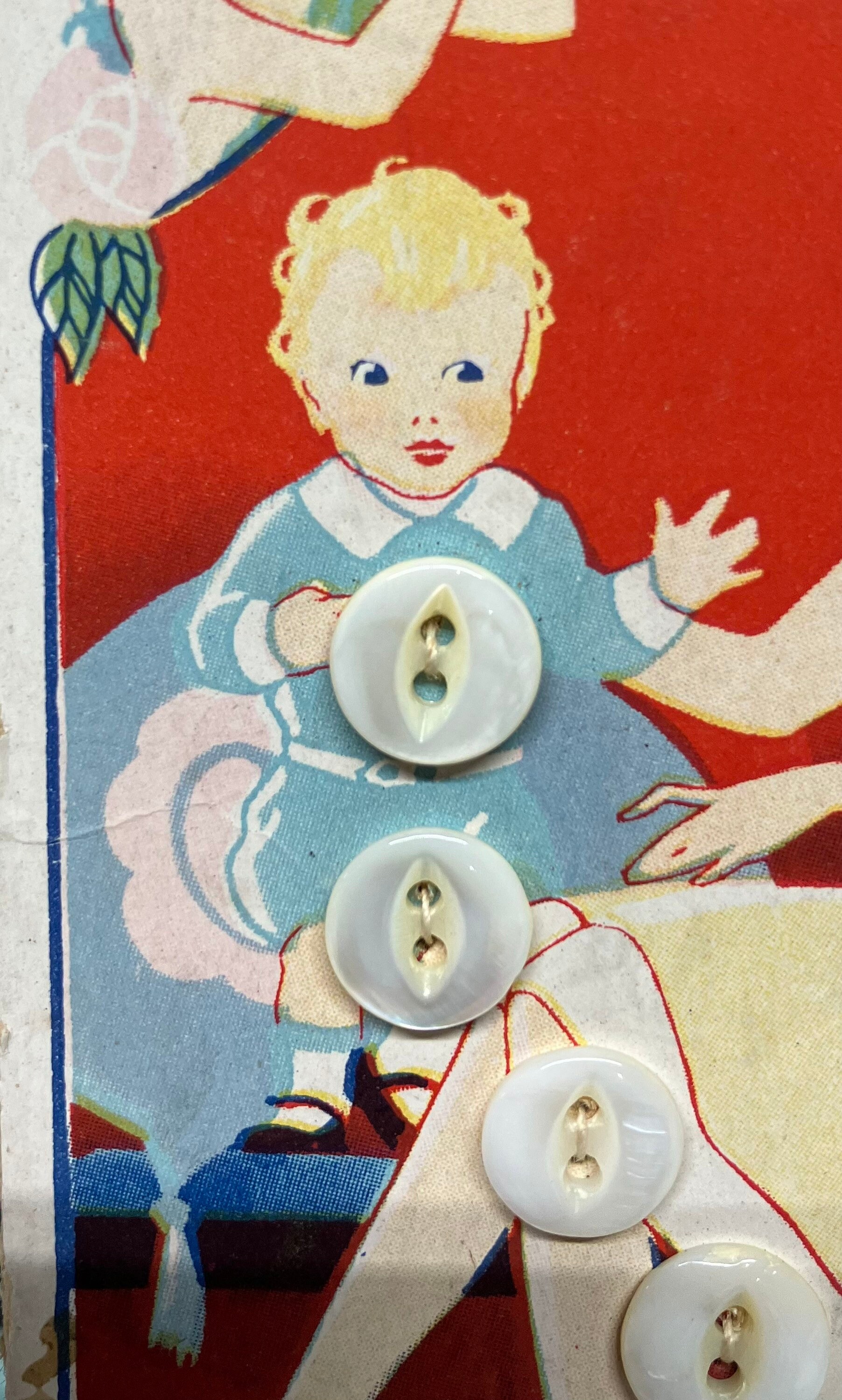 Vintage 1930s ‘peter Pan Pearl ‘buttons’ Original NOS Button Card With ...