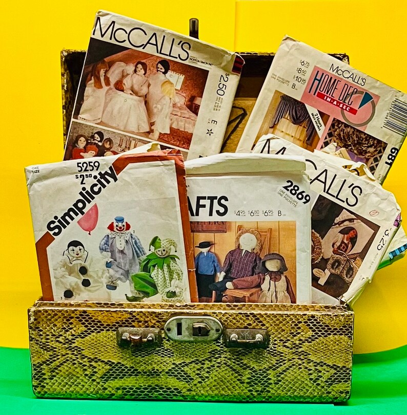 Eleven Vintage Patterns Craft-dolls-curtains-pillows 1980 to 2004 - Etsy