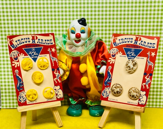 Lechic Circus Parade Vintage Buttons - Etsy