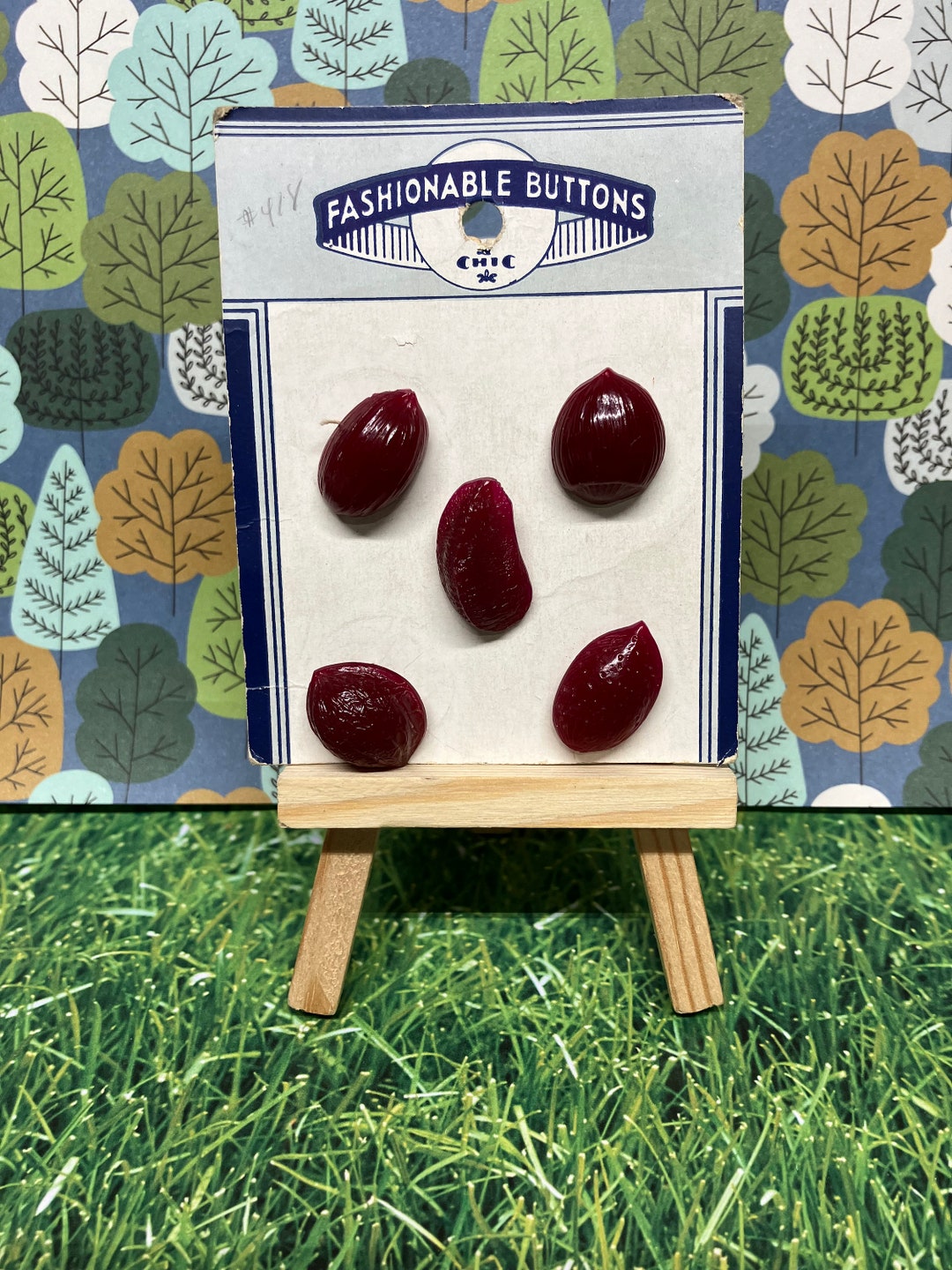 Complete Set of Le Chic Nuts Plastic Buttons - Etsy