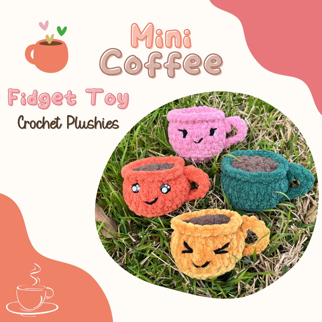 Mini Coffee Plush Crochet | Kawaii Food Plushie | Amigurumi Plush Toy ...