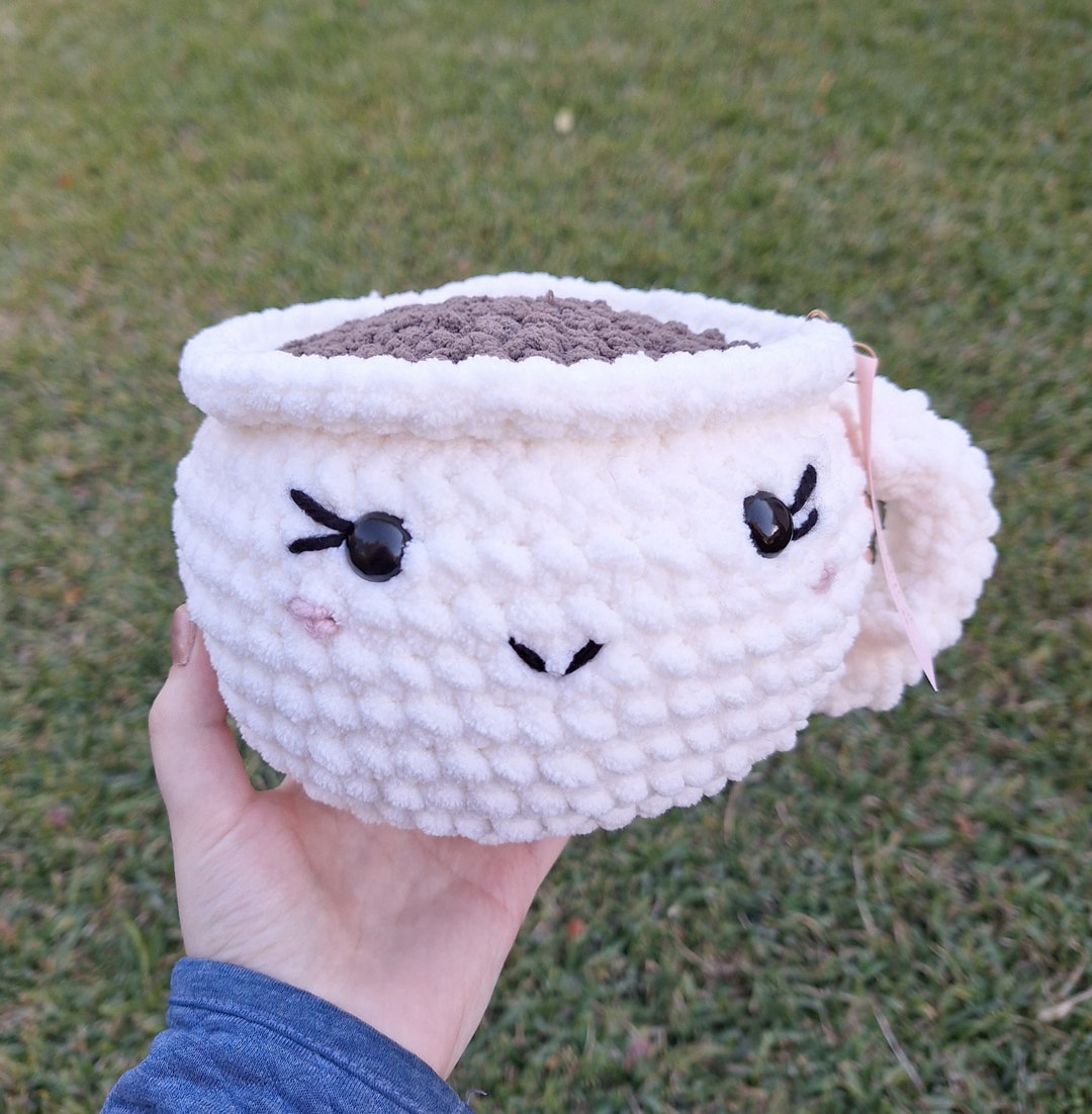 Kawaii Coffee Cup Crochet Plushie | Kawaii Food Plush | Coffee Mug ...
