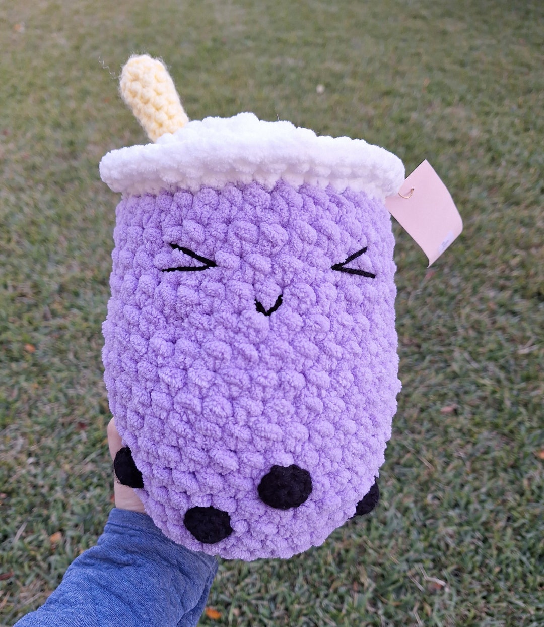 Boba Tea Crochet Plush Sensory Toys Pearl Milk Tea Kawaii Food Plushie ...