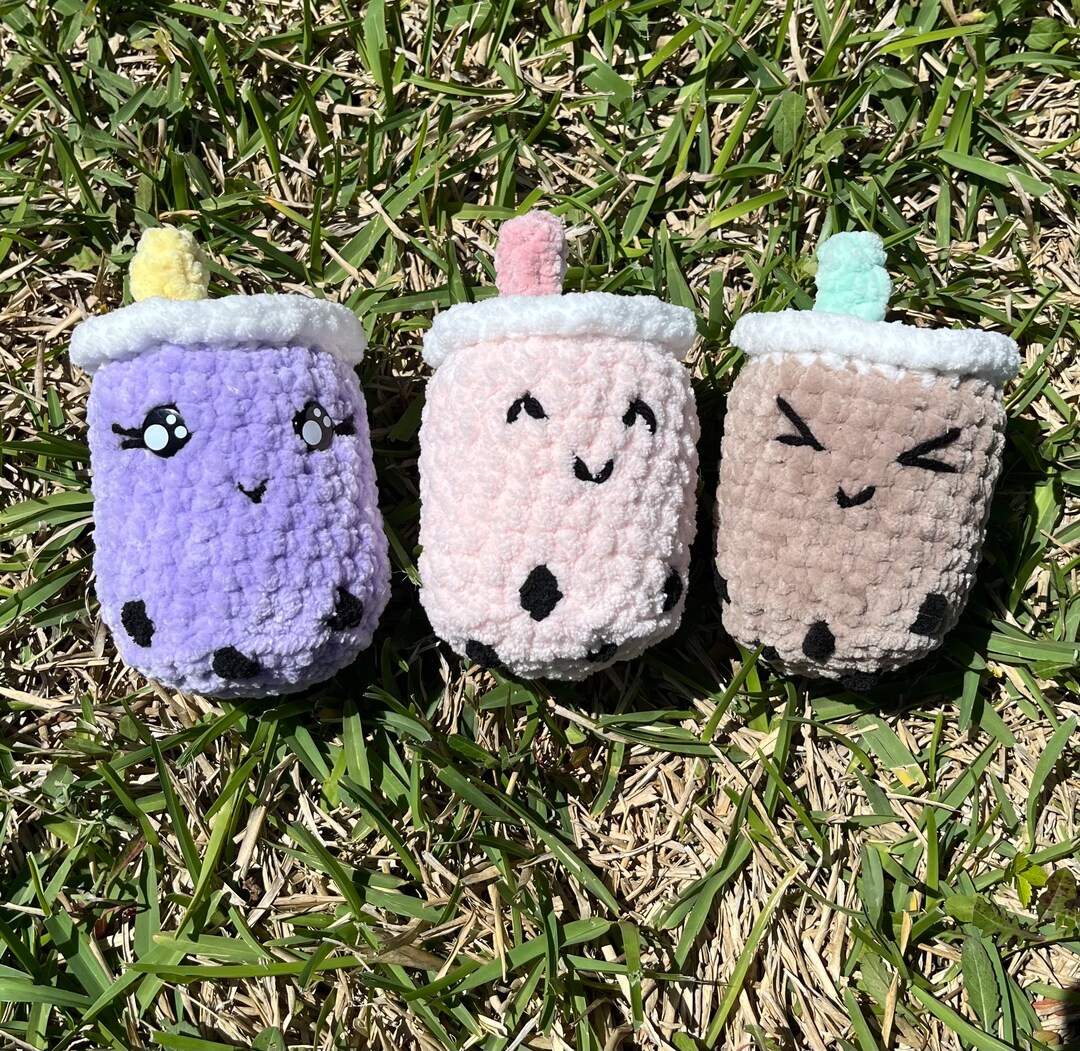 Mini Boba Tea Crochet Plush | Sensory Toys | Pearl Milk Tea | Kawaii ...