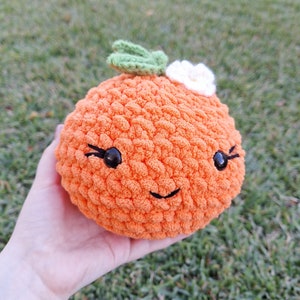 Orange Crochet Plush | Kawaii Food Plush | Fruit Stuffed Animal ...
