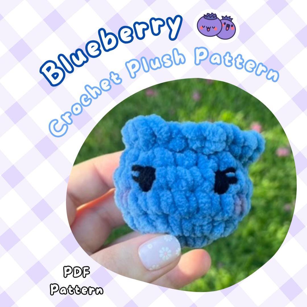 Blueberry Crochet Pattern: Amigurumi Fruit Keychain Charm (PDF Pattern ...