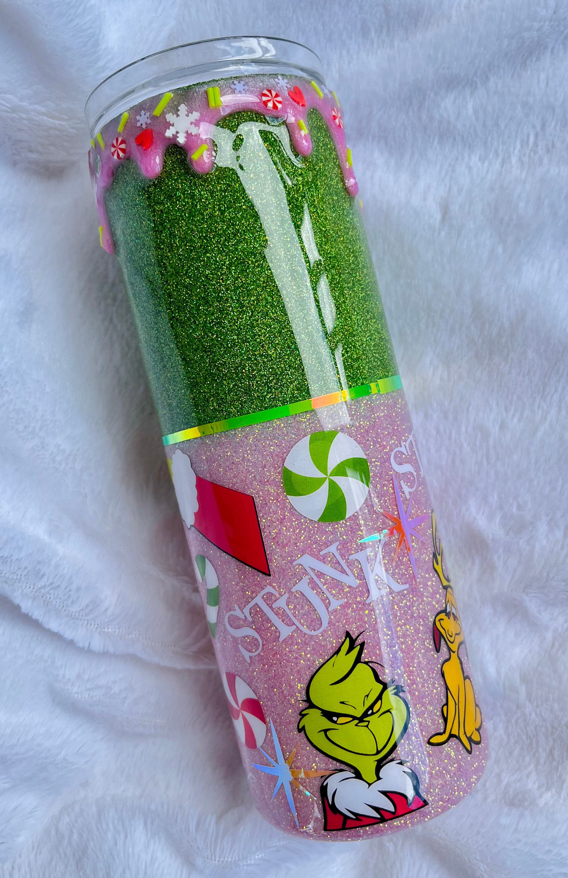 Grinch Themed Tumbler - Etsy