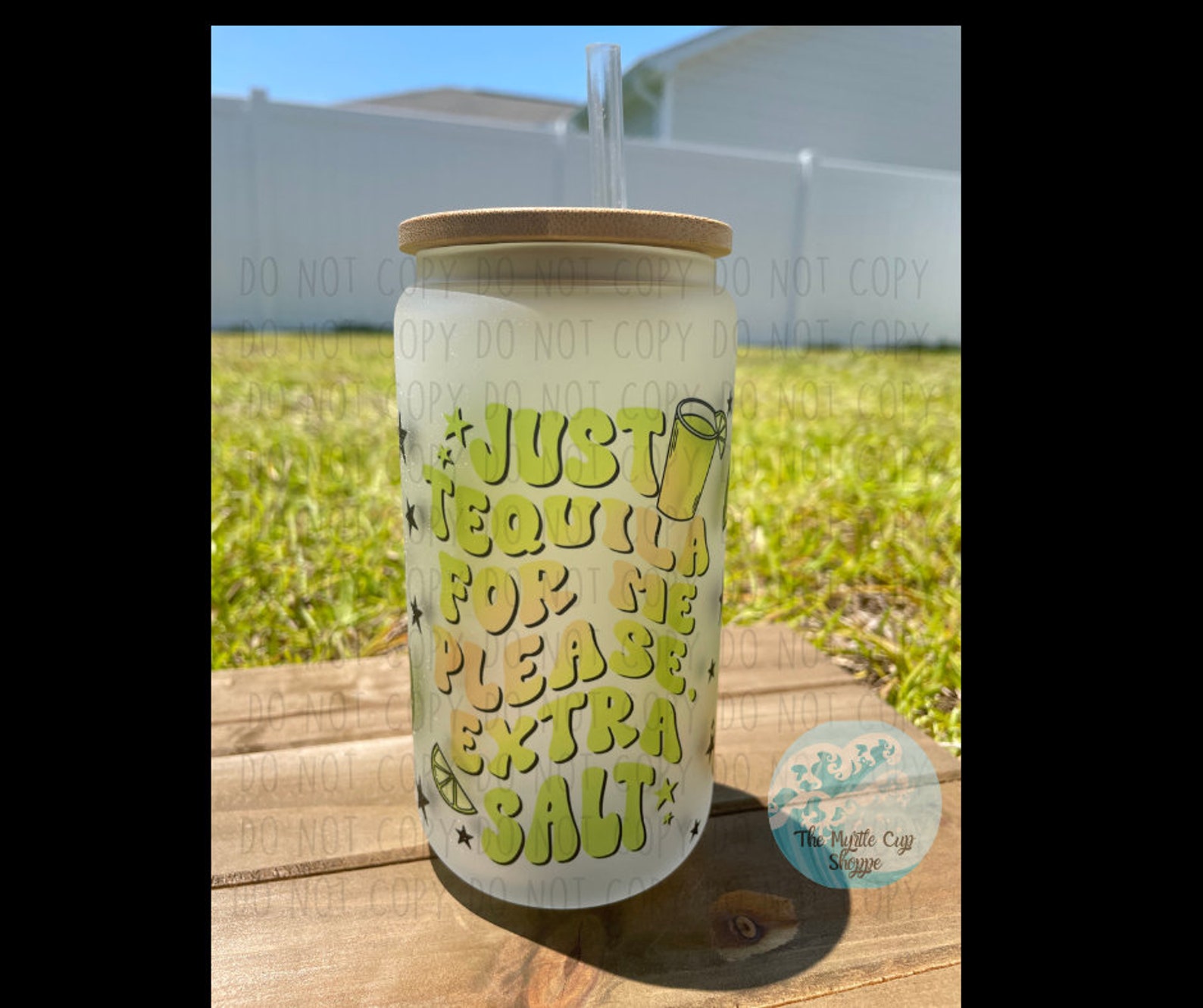 Tequila 16 Oz Glass Mason Cup - Etsy