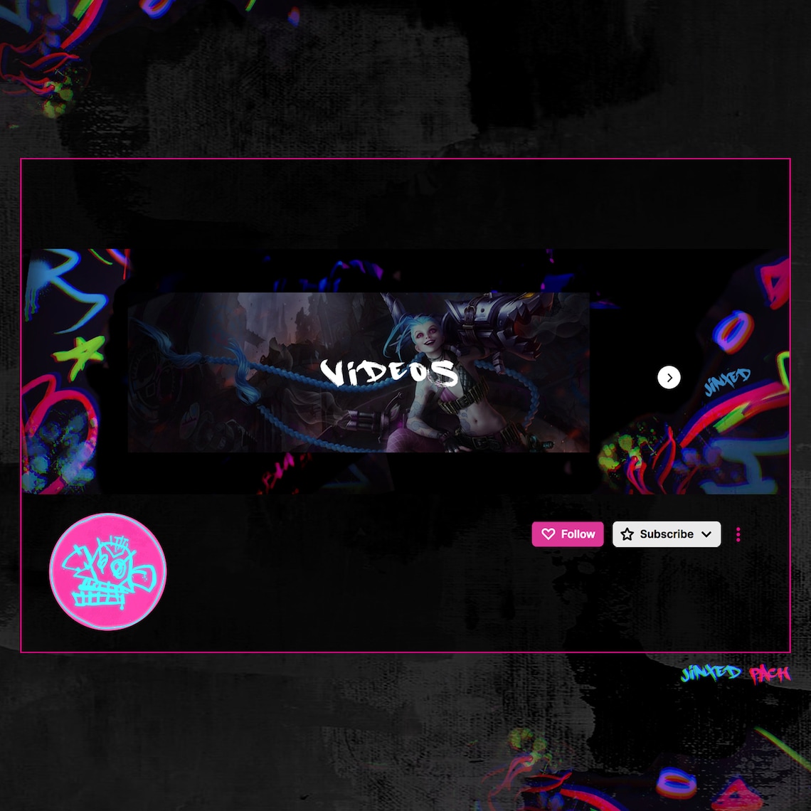 Jinxed Arcane Animated Twitch Stream Overlay Pack (instant Download) - Etsy