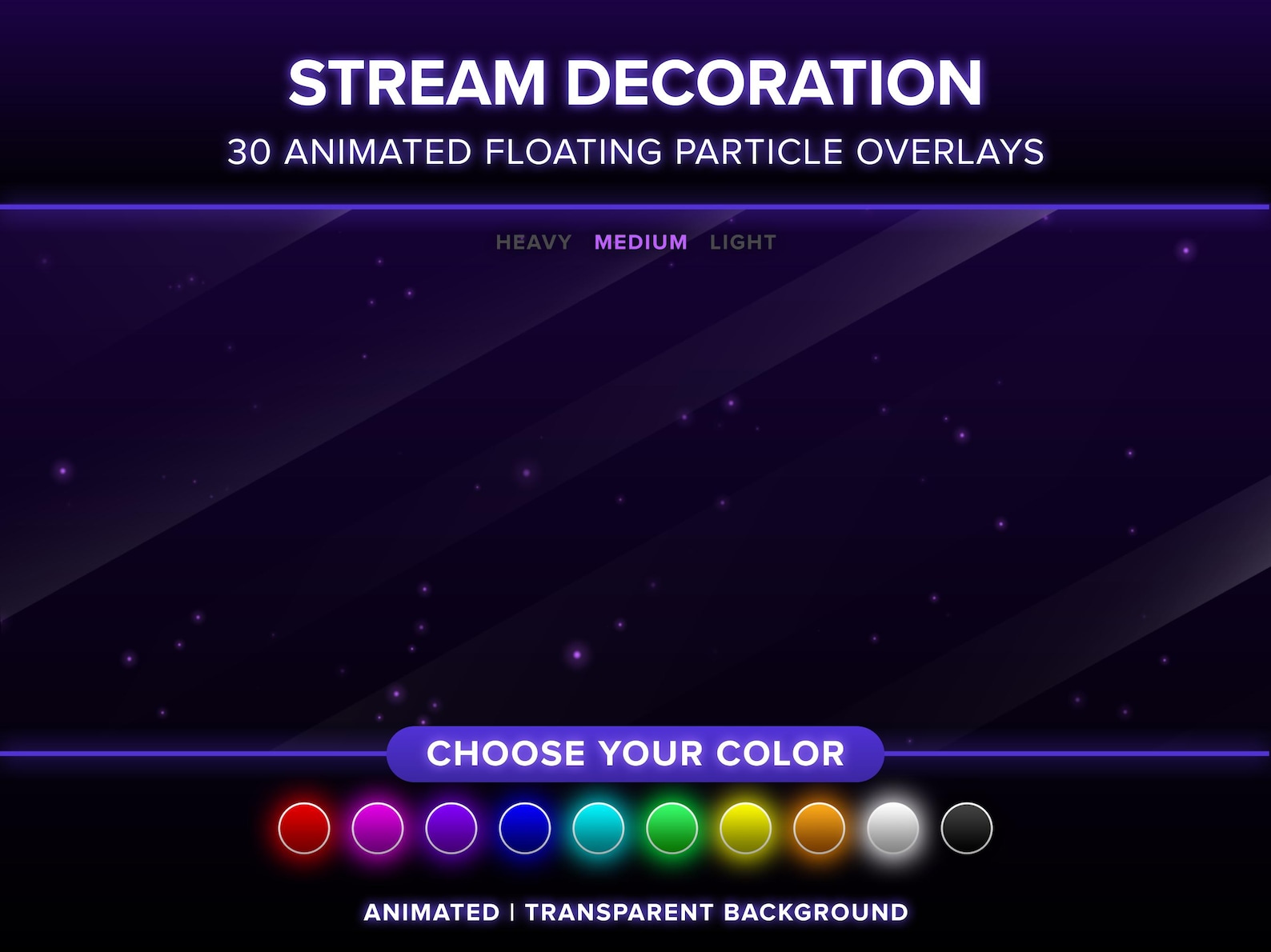 30 Animated Floating Particles Loop Stream Decoration | Overlay Glow ...