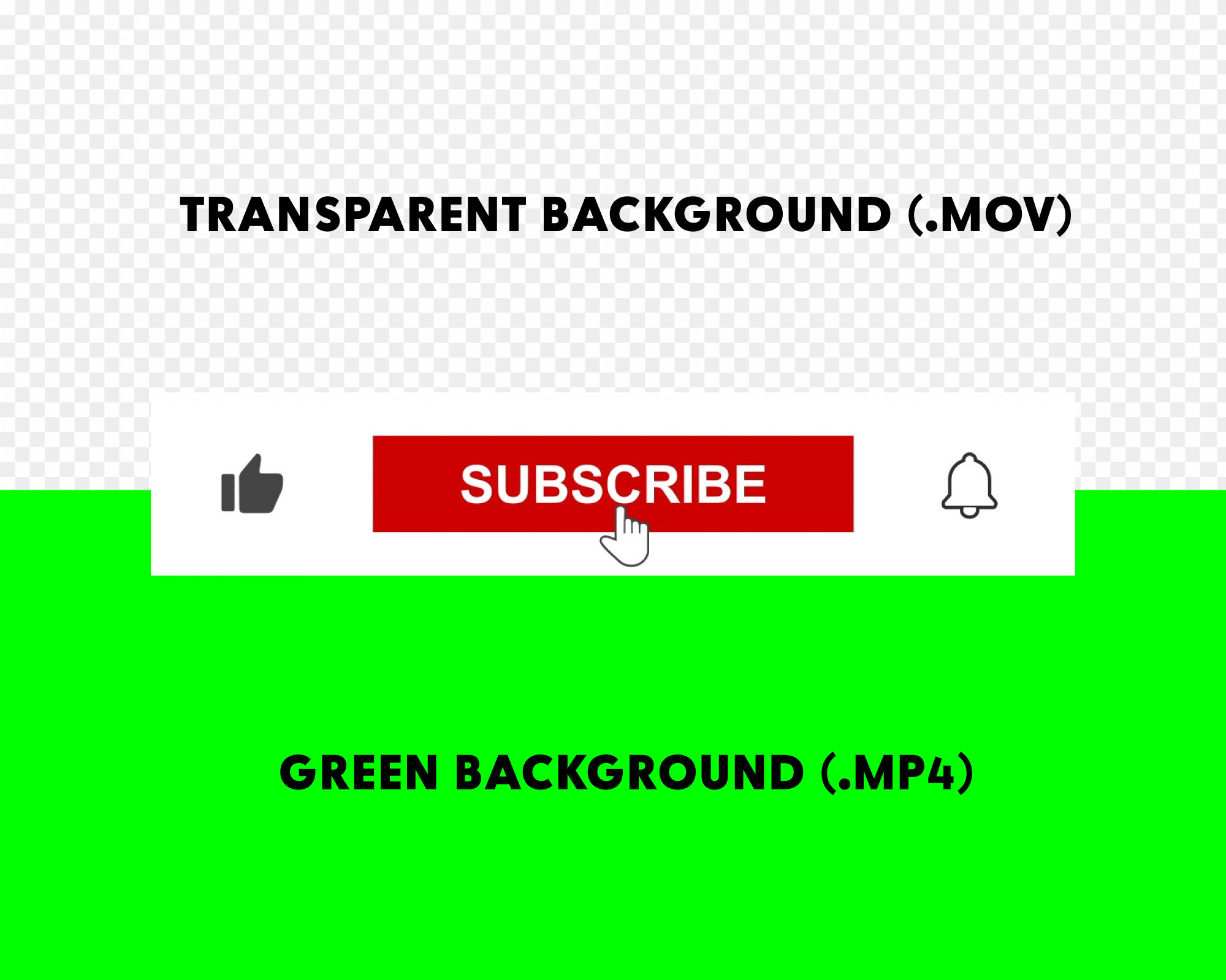 Animated Subscribe Button For Professional Channel Etsy