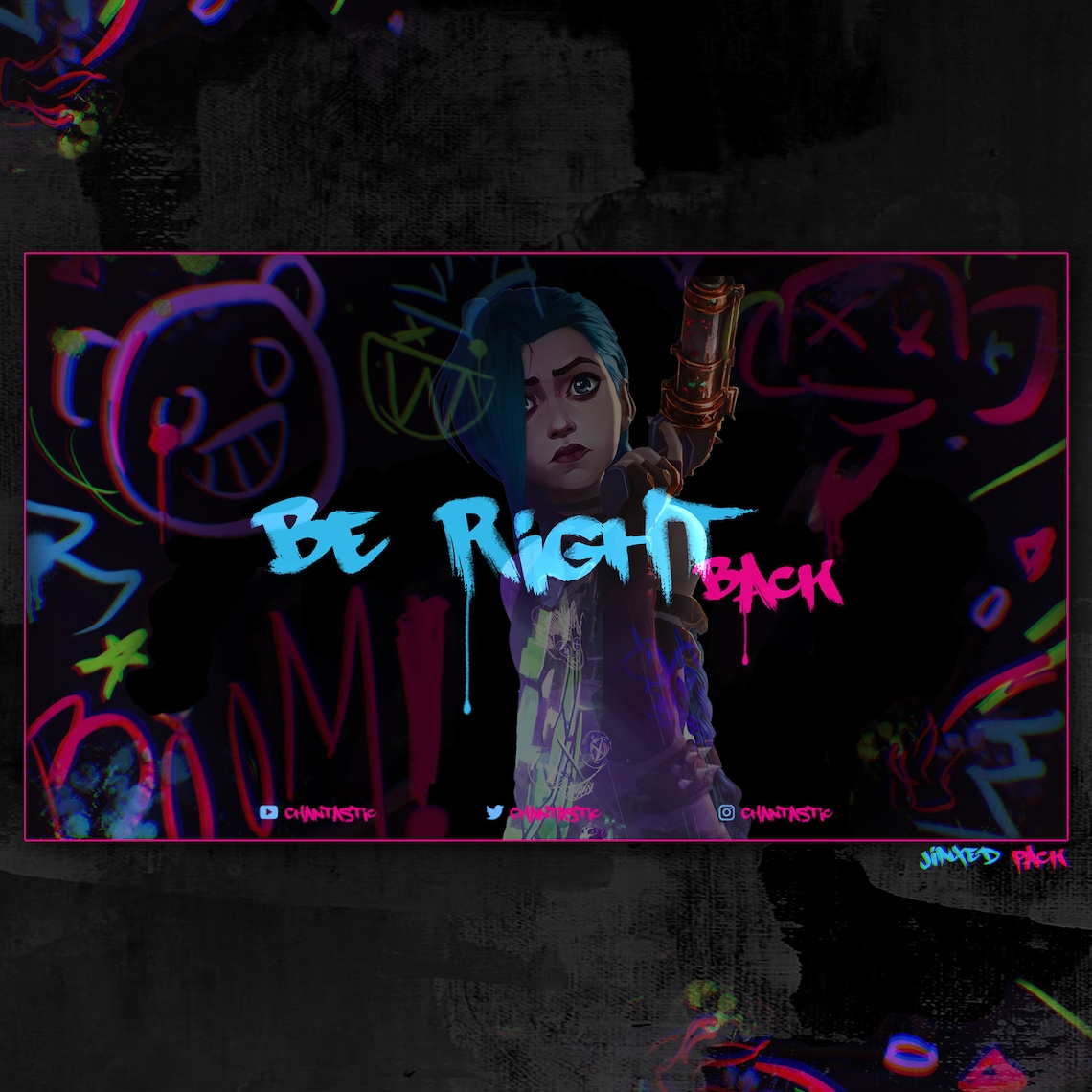 Animated Twitch Pack JINXED Arcane for Streamers, Jinx League of ...