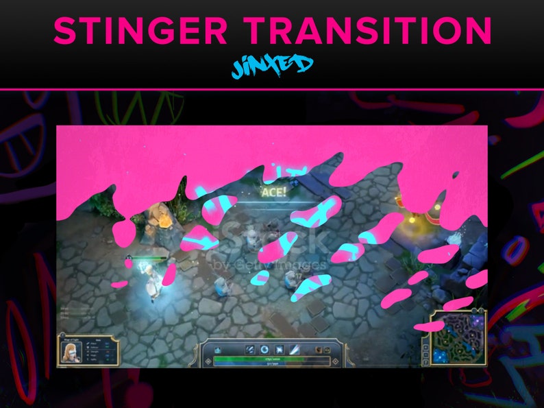 Jinx Stinger Transition for Twitch Streamers | "jinxed" | Pink & Blue ...
