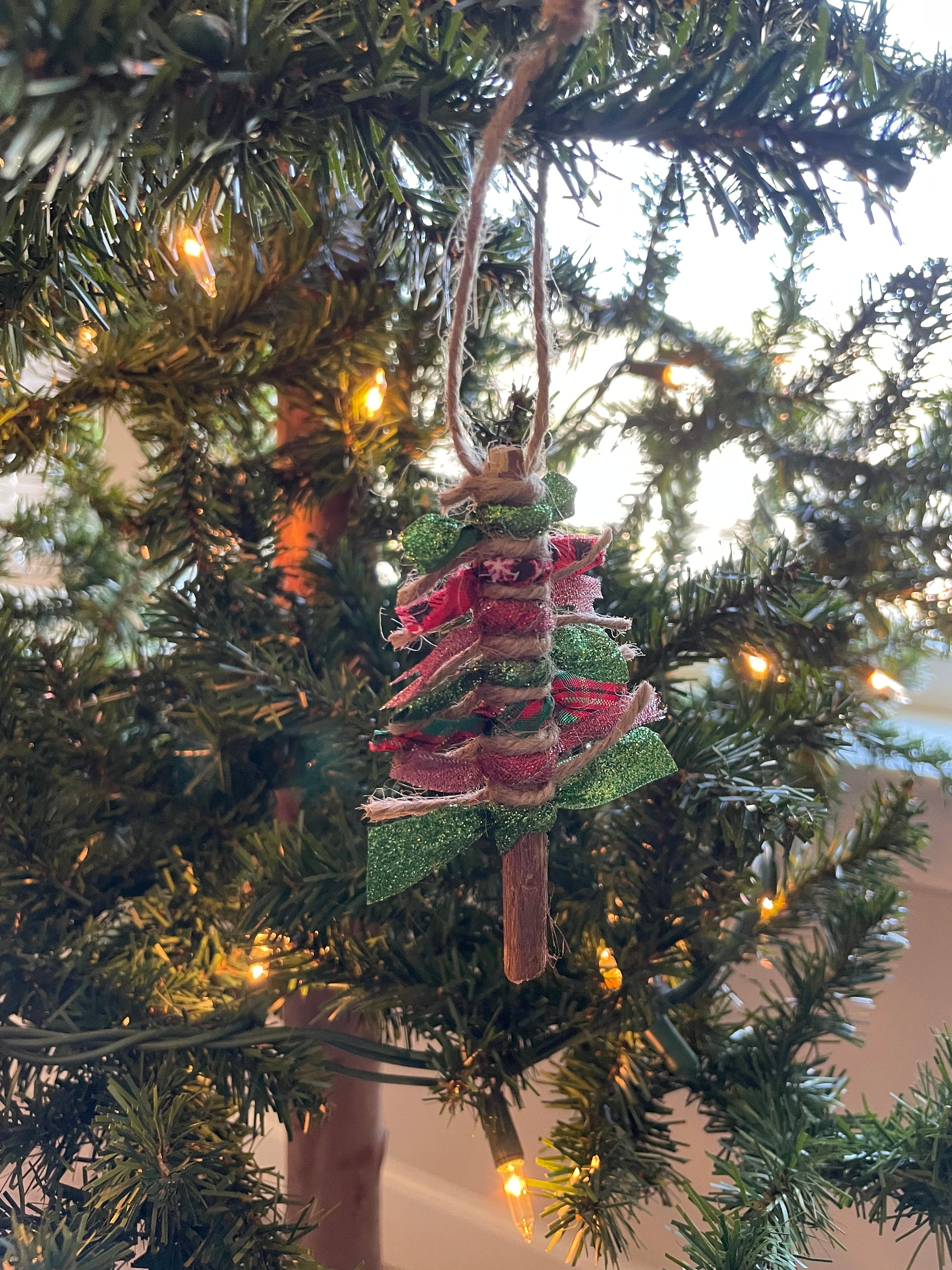 Ribbon and Wood Christmas Tree - Etsy