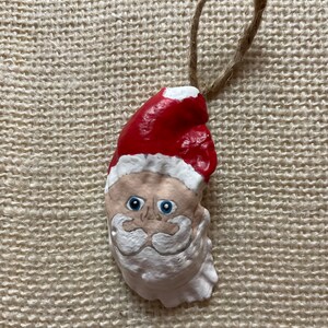 Oyster Shell Santa Ornament - Etsy