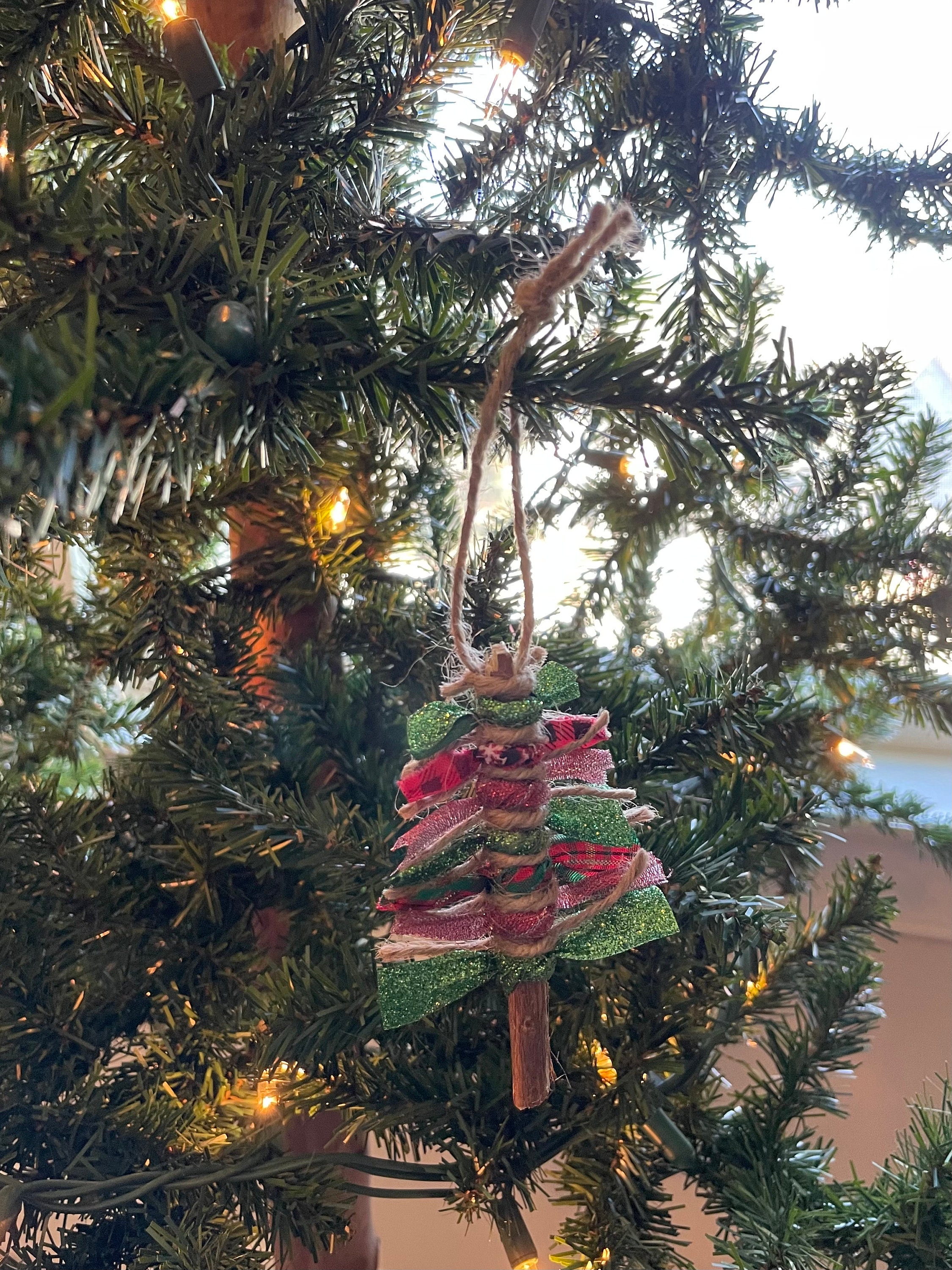 Ribbon and Wood Christmas Tree - Etsy