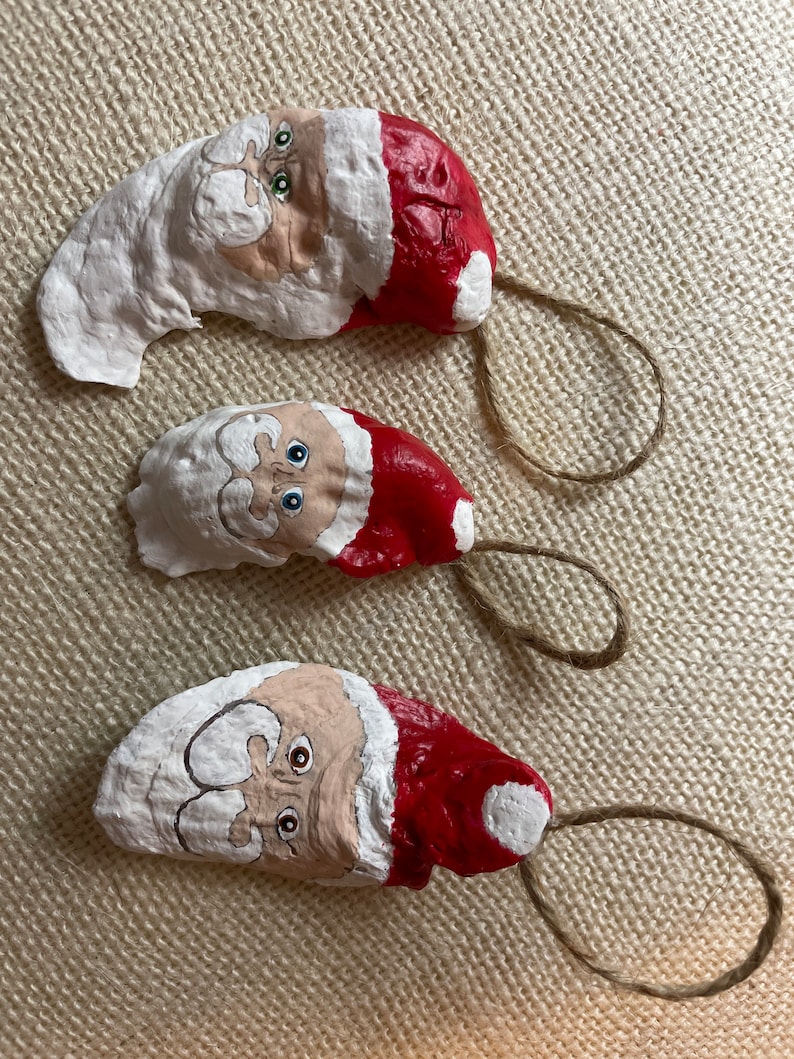 Oyster Shell Santa Ornament - Etsy