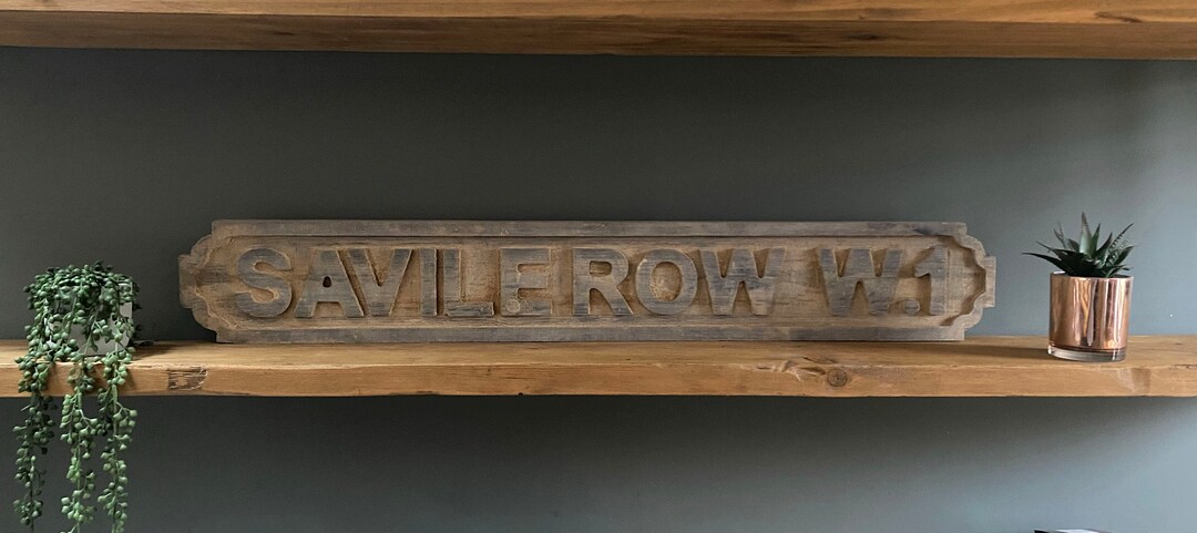 Savile Row Reproduction London Rustic Street Sign - Etsy