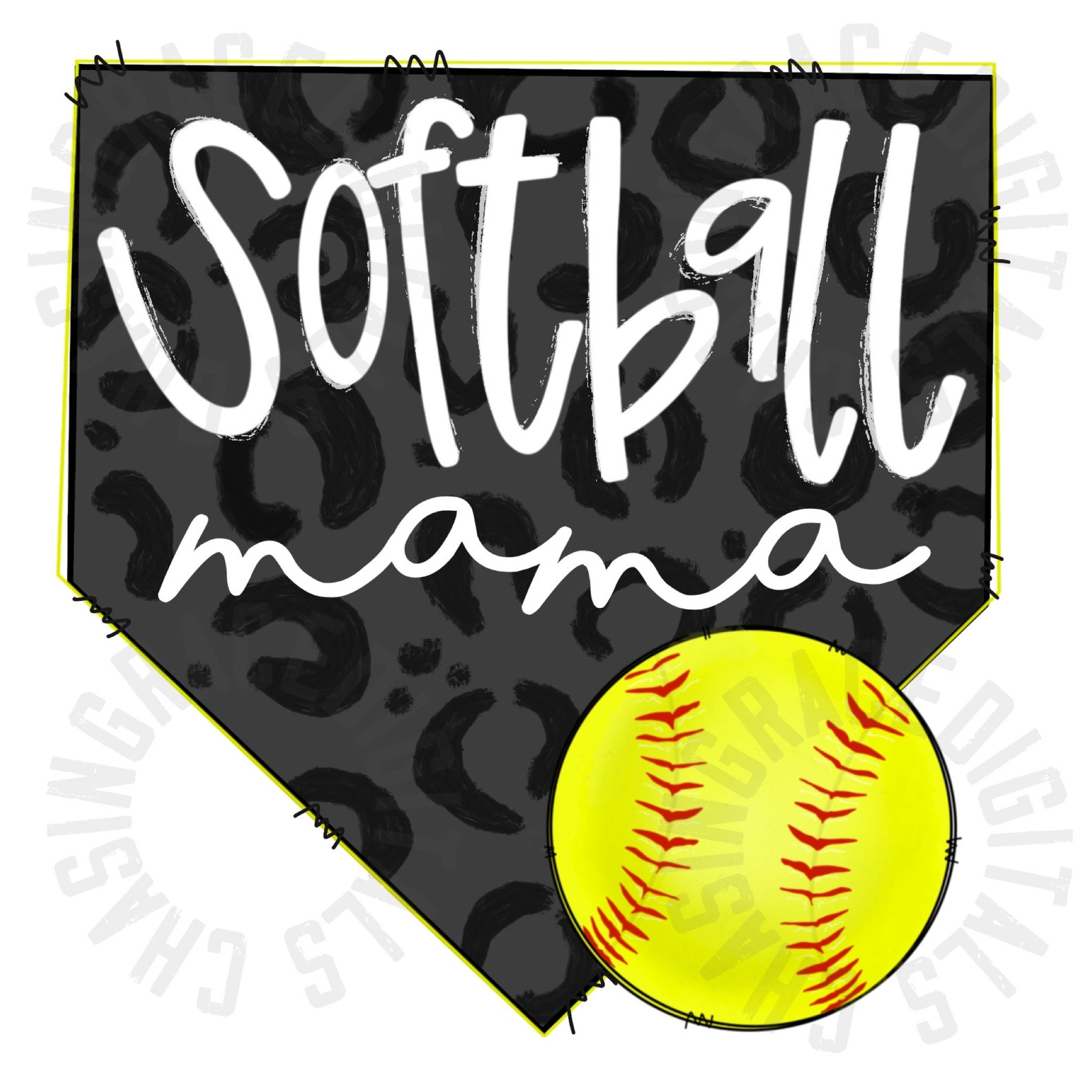 Softball Mama PNG Digital Download Sports Softball Team | Etsy