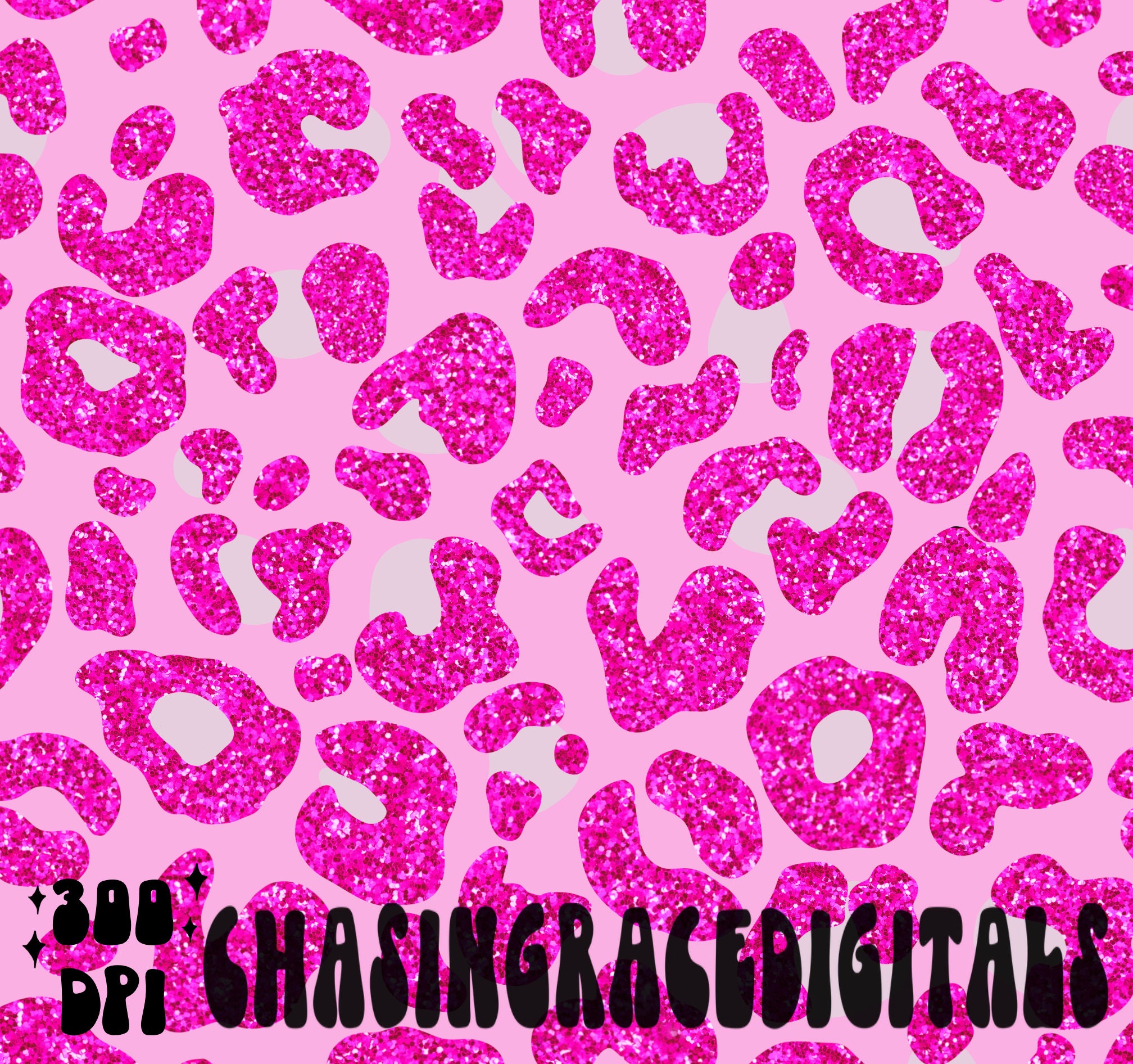 Leopard Pink Glitter Seamless File, Seamless Digital Download, INSTANT ...