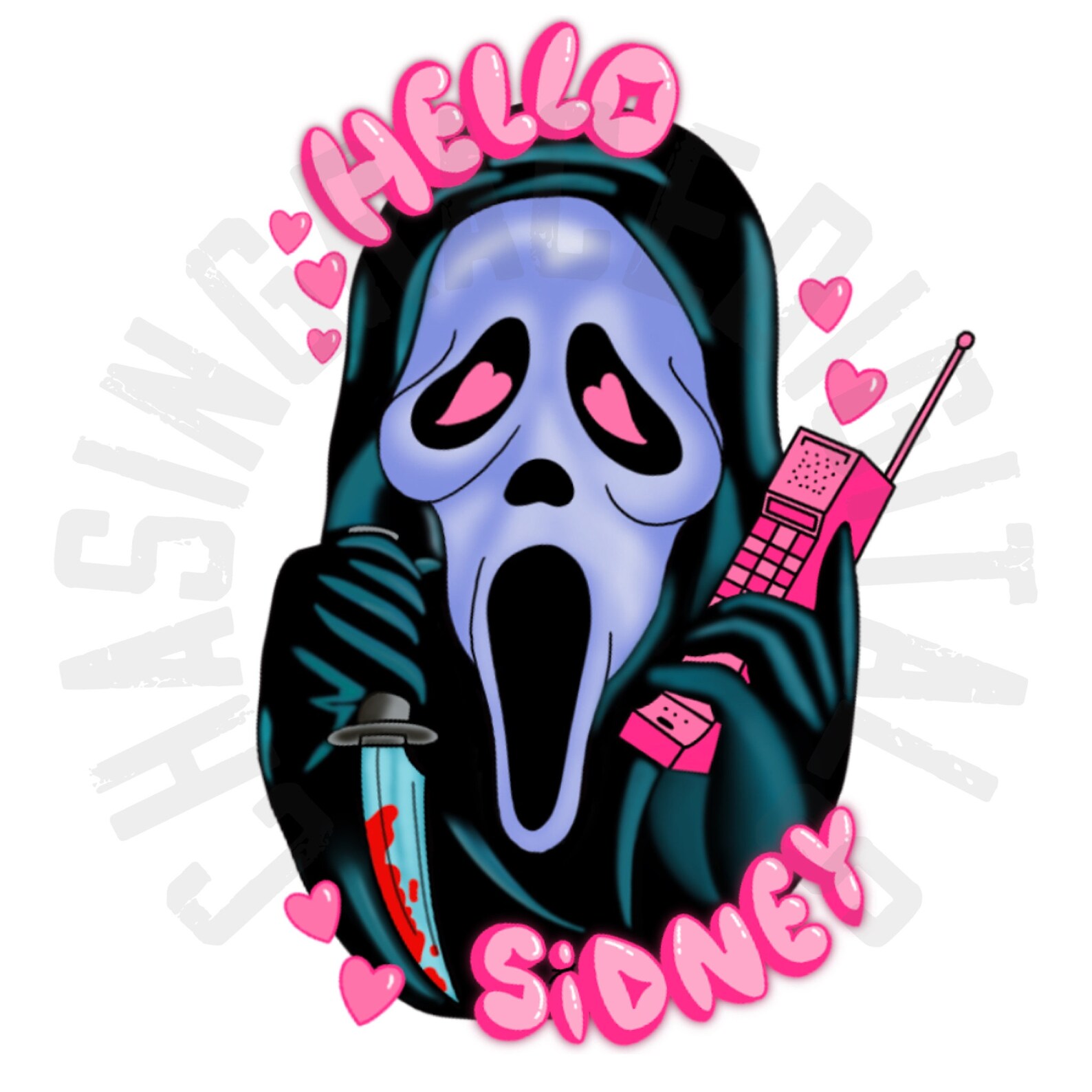 Scary Movie PNG Digital Download Hello Sydney Horror - Etsy UK