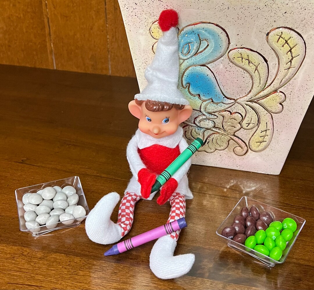 Elf Prop Coloring Candy Elf Kit Elf Ideas Elf Scenes - Etsy