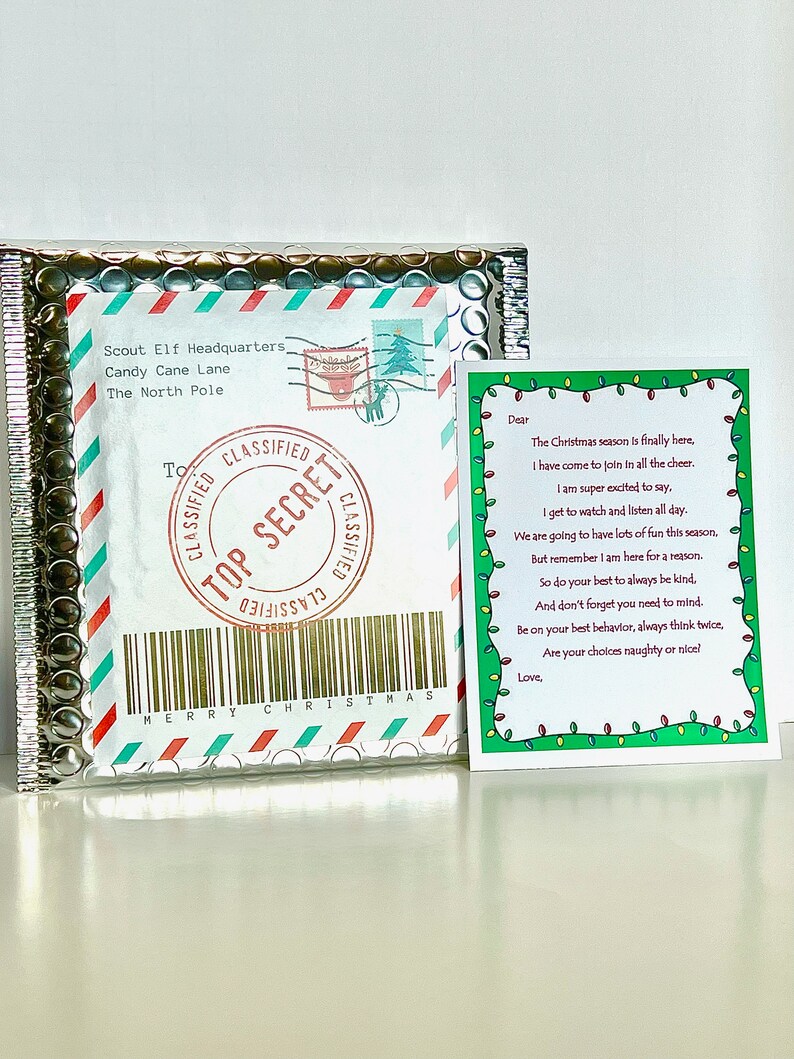 Elf Prop, Magical Arrival Envelope, Elf Kit, Elf Ideas, Elf Scenes ...