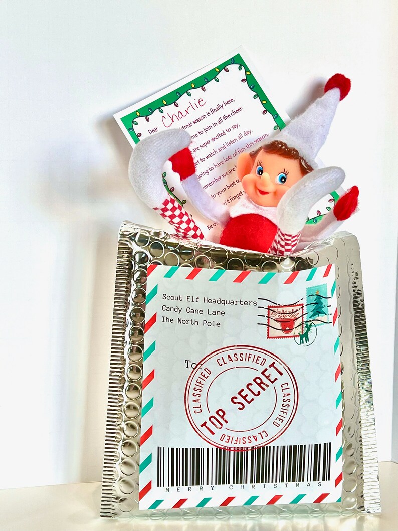 Elf Prop, Magical Arrival Envelope, Elf Kit, Elf Ideas, Elf Scenes ...