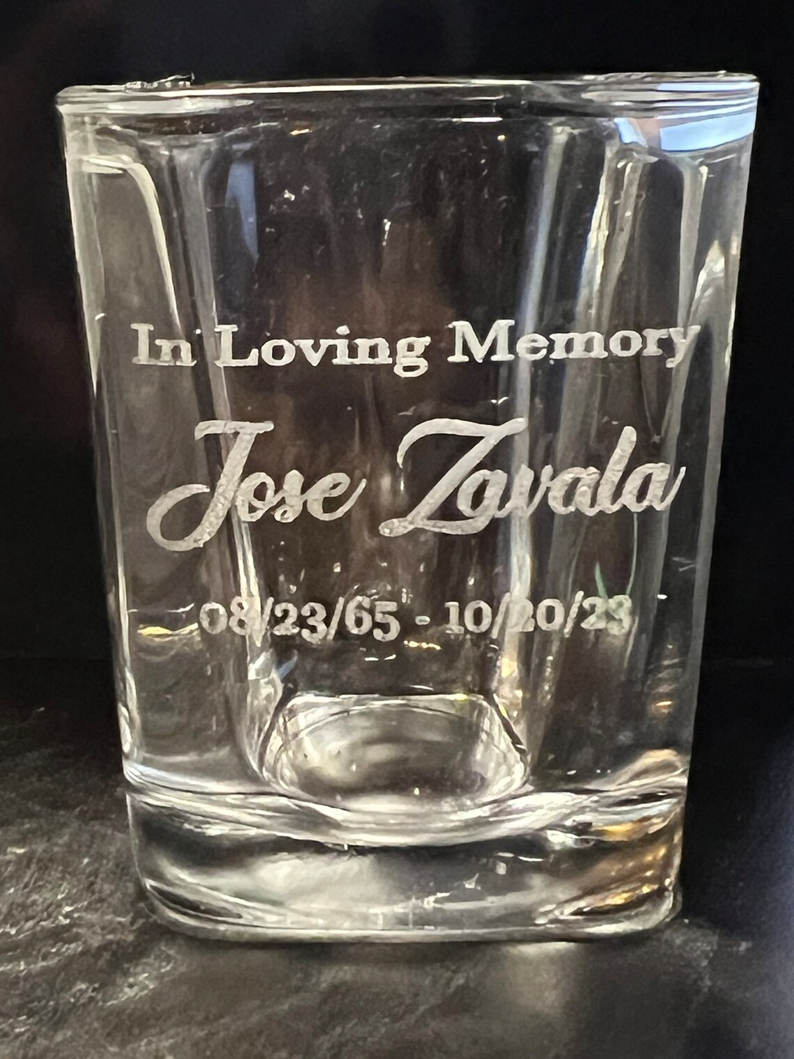 In Loving Memory Laser Engraved Squared Shot Glass 2.2oz Bulk Order - Etsy