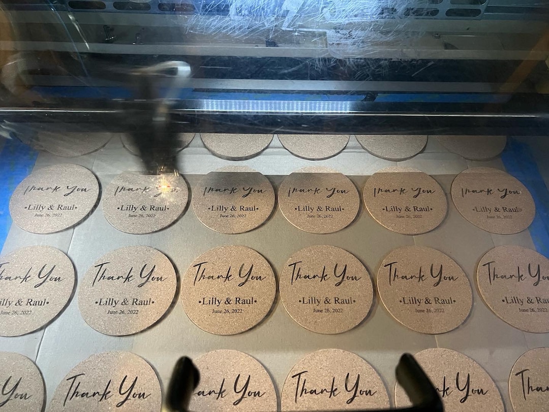 Personalized Laser Engraved Cork Coaster Bring Your Own Design Bulk ...