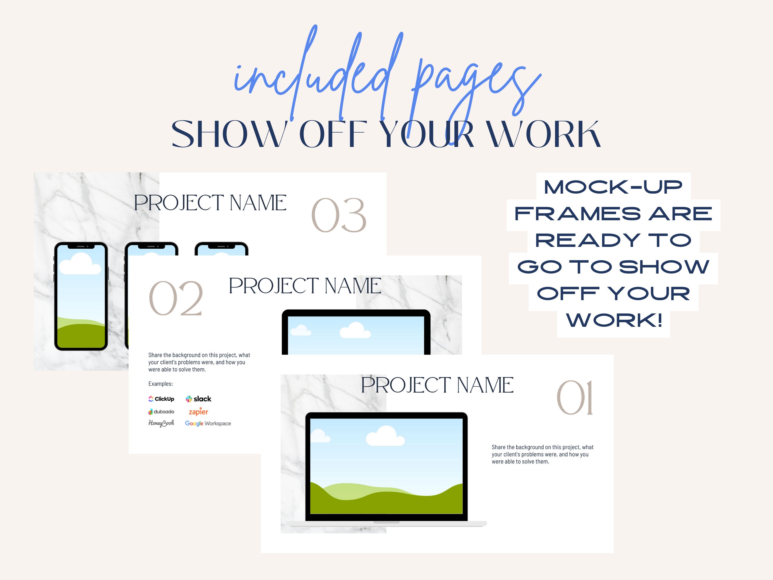 Portfolio Template Freelancer Portfolio Upwork Portfolio - Etsy
