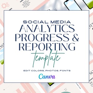 Social Media Stats Report Template | Marketing Analytics Report ...