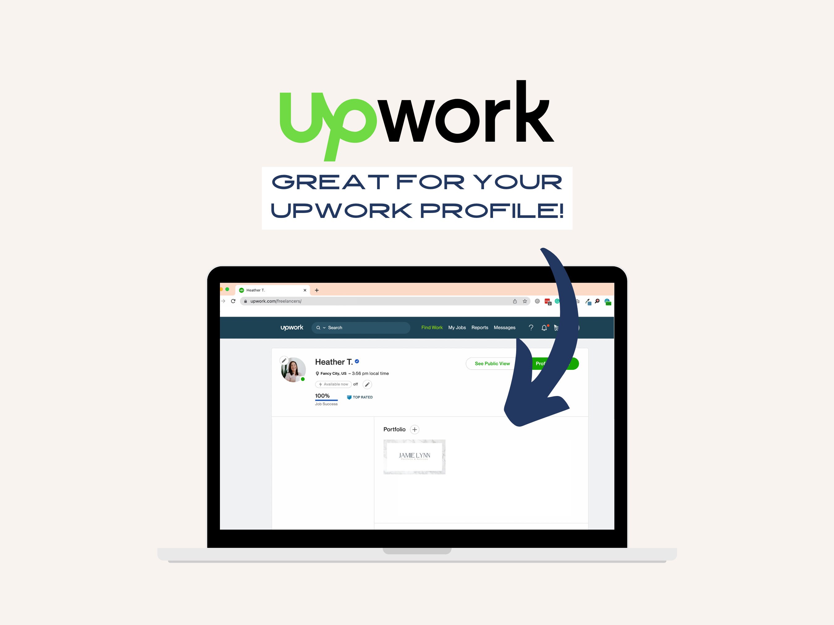 Portfolio Template Freelancer Portfolio Upwork Portfolio - Etsy