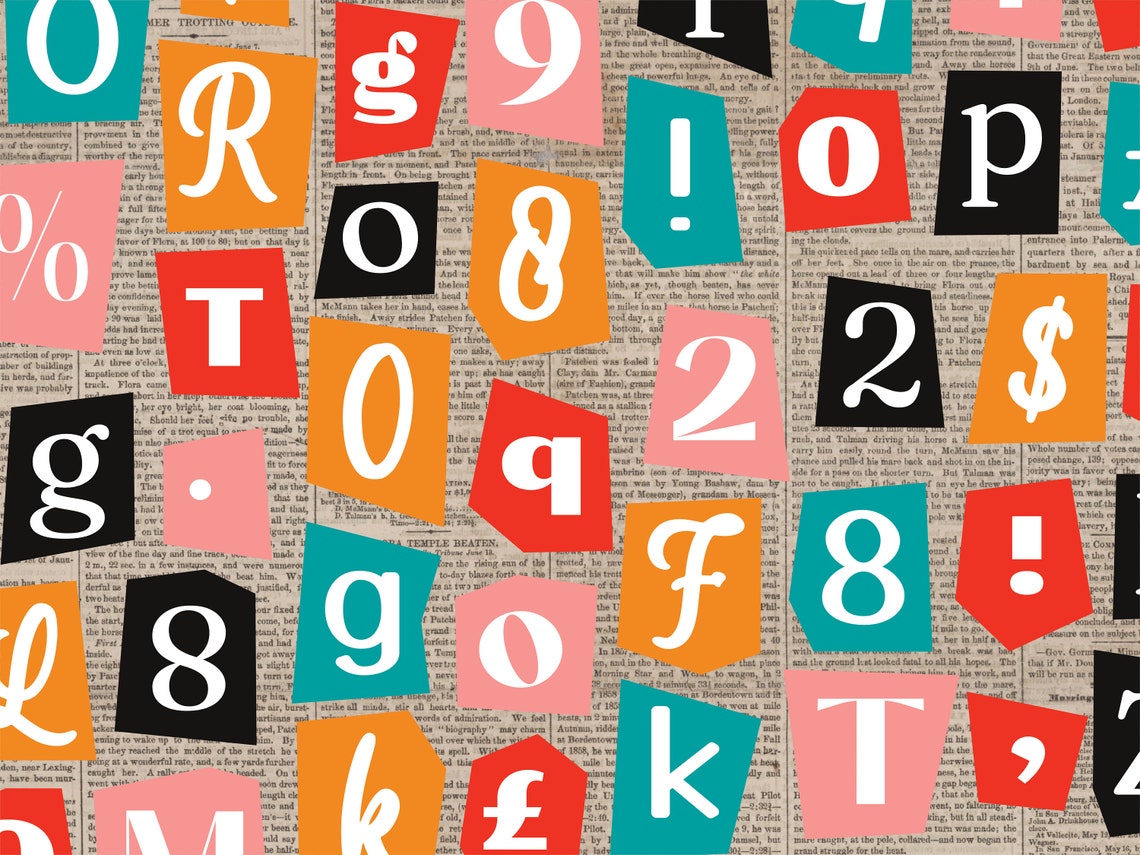 Digital Magazine Letters PNG Transparent, Alphabet Symbols Clip Art ...