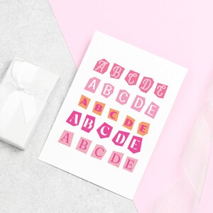 Printable Download PDF Magazine Letters Alphabet Numbers, Ransom Note ...